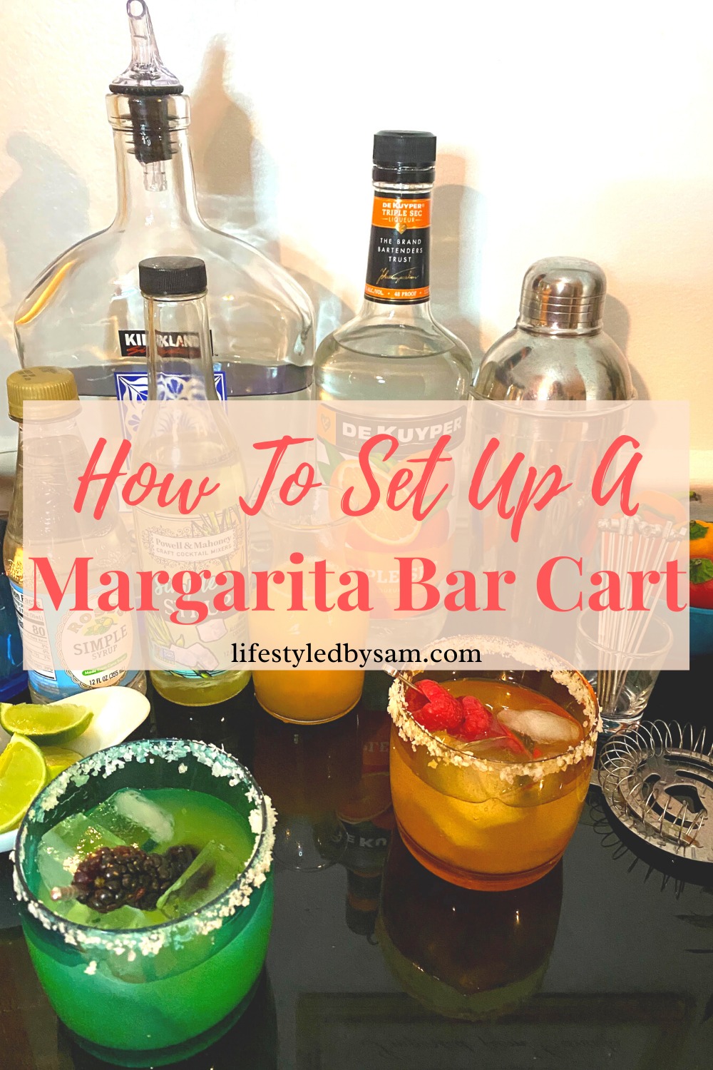 The Ultimate DIY Margarita Bar Cart For Cinco de Mayo or Just Because!