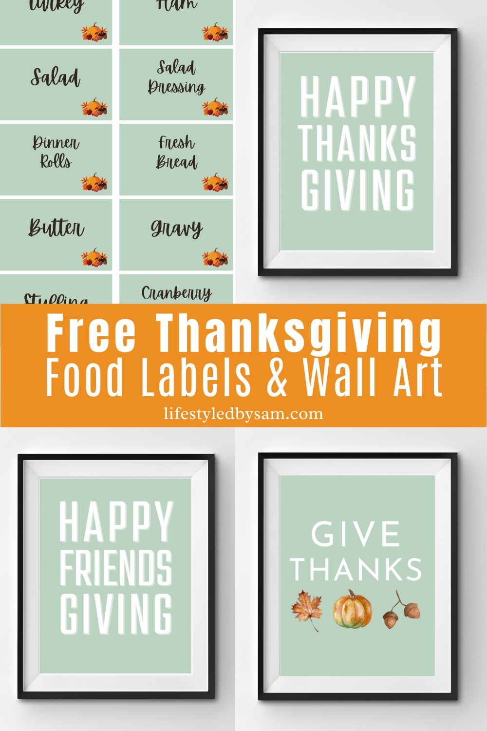 Free Thanksgiving Printables – Lifestyled By Sam